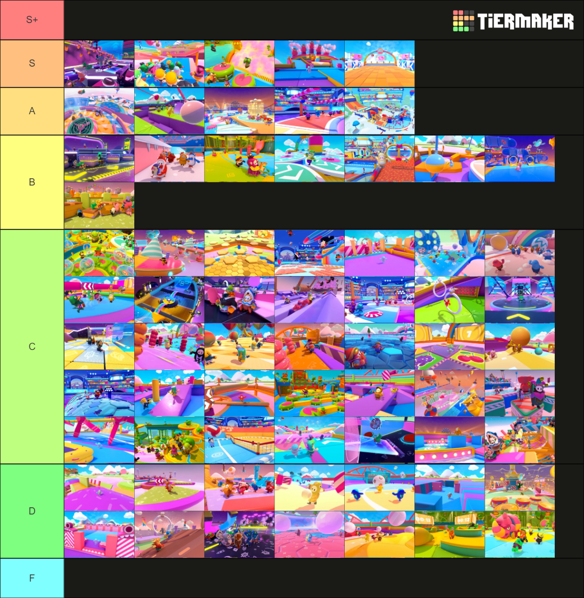 All Fall guys maps seasons 1-7 Tier List (Community Rankings) - TierMaker