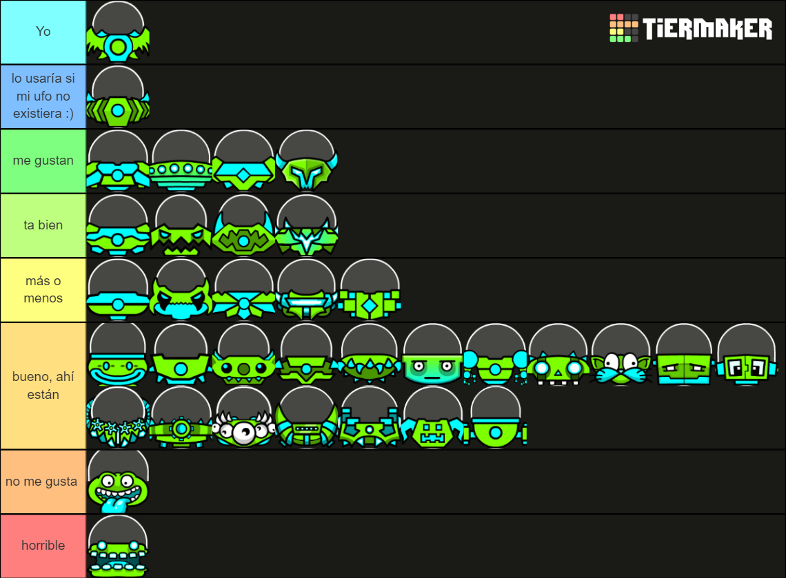 Recent Geometry Dash Tier Lists - TierMaker