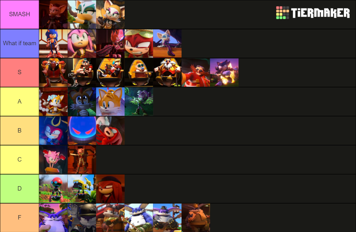 Sonic Prime Tier List (Community Rankings) - TierMaker