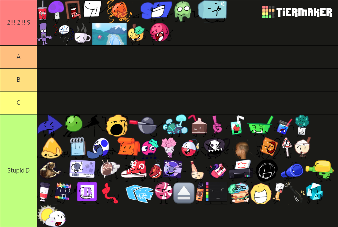 ANIMATIC BATTLE CHARACTER TIER LIST Tier List (Community Rankings ...