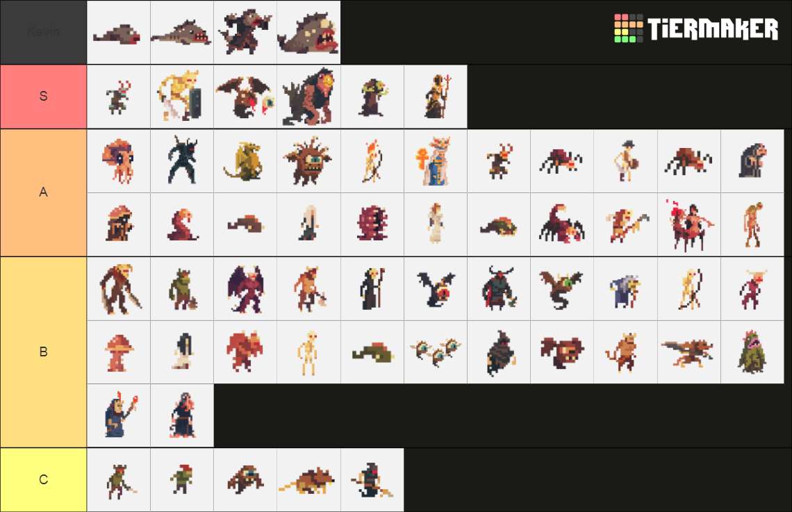 CRAWL Complete Monsters V2 Tier List (Community Rankings) - TierMaker