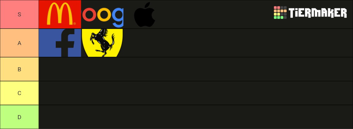 100 Famous logos Tier List (Community Rankings) - TierMaker