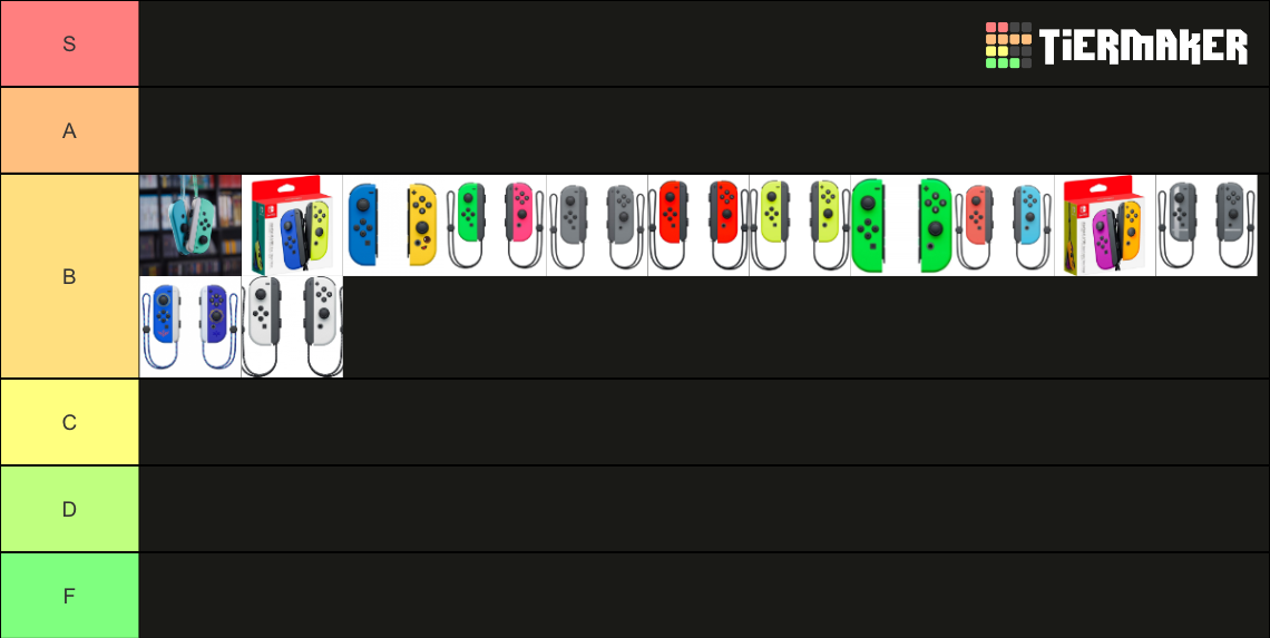 Joy Con Tier List (Community Rankings) - TierMaker