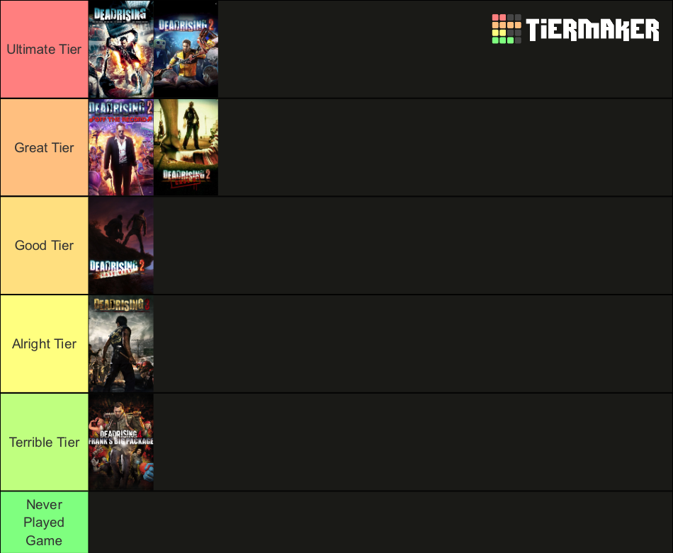 Ranking All Dead Rising Video Games Tier List (Community Rankings ...