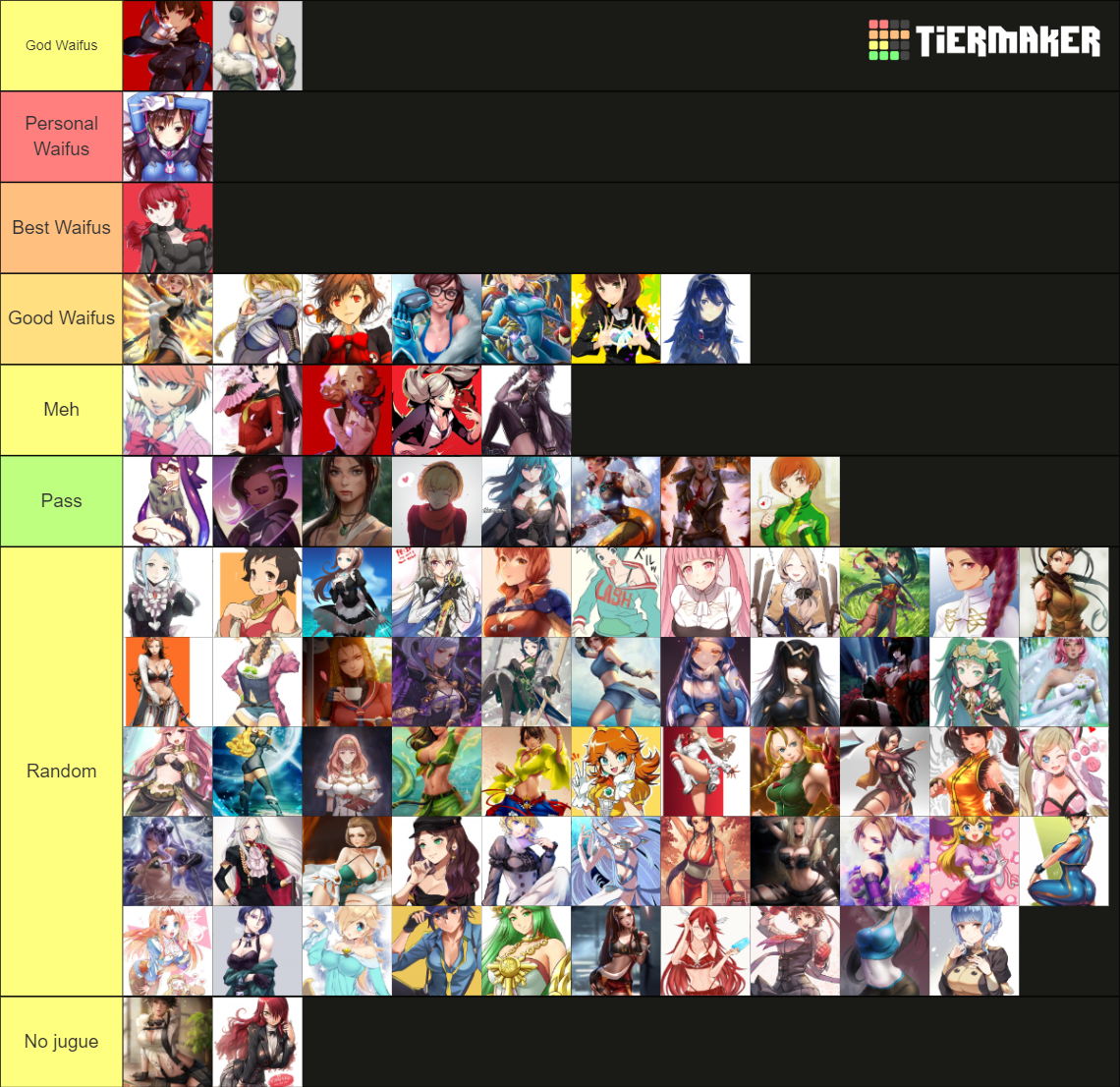 Video Game Waifus Tier List (Community Rankings) - TierMaker