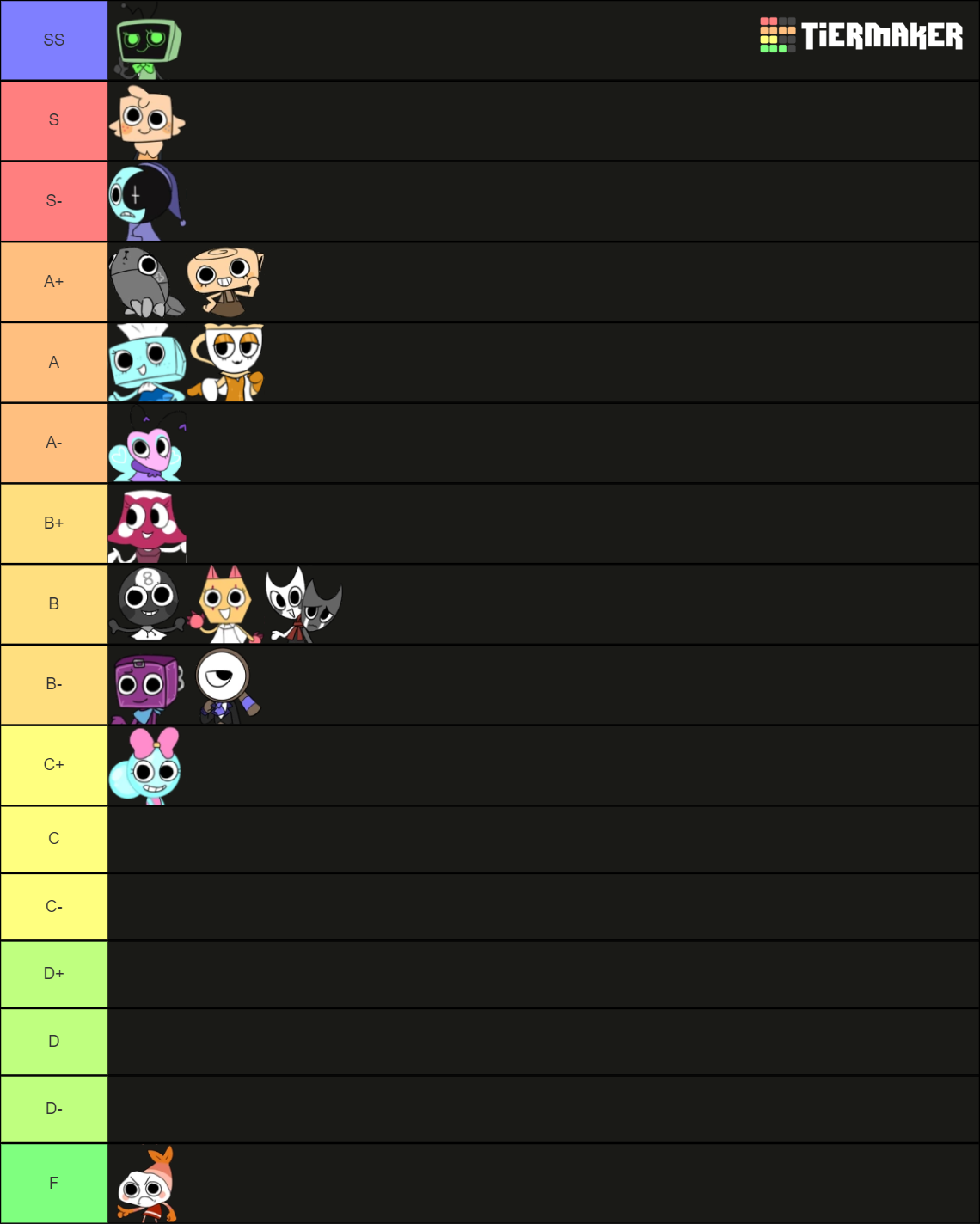 Dandy's World: Toon Tier List (Community Rankings) - TierMaker