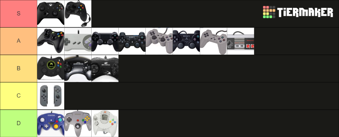 Controllers Tier List (Community Rankings) - TierMaker