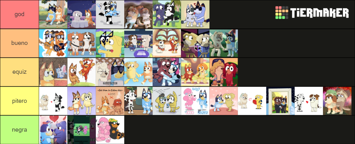 Bluey ships Tier List (Community Rankings) - TierMaker