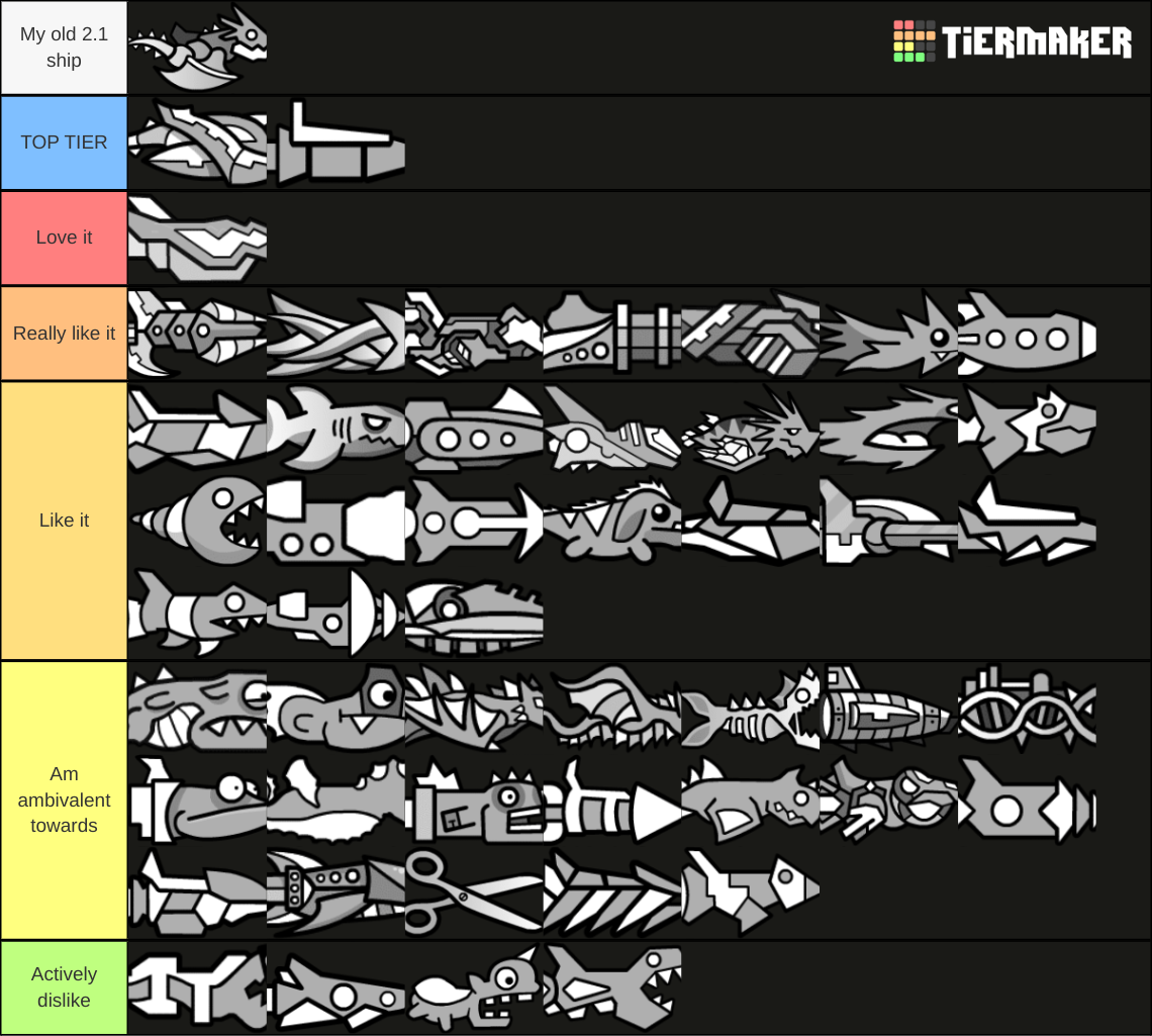 All Geometry dash Ships 2.11 Tier List (Community Rankings) - TierMaker