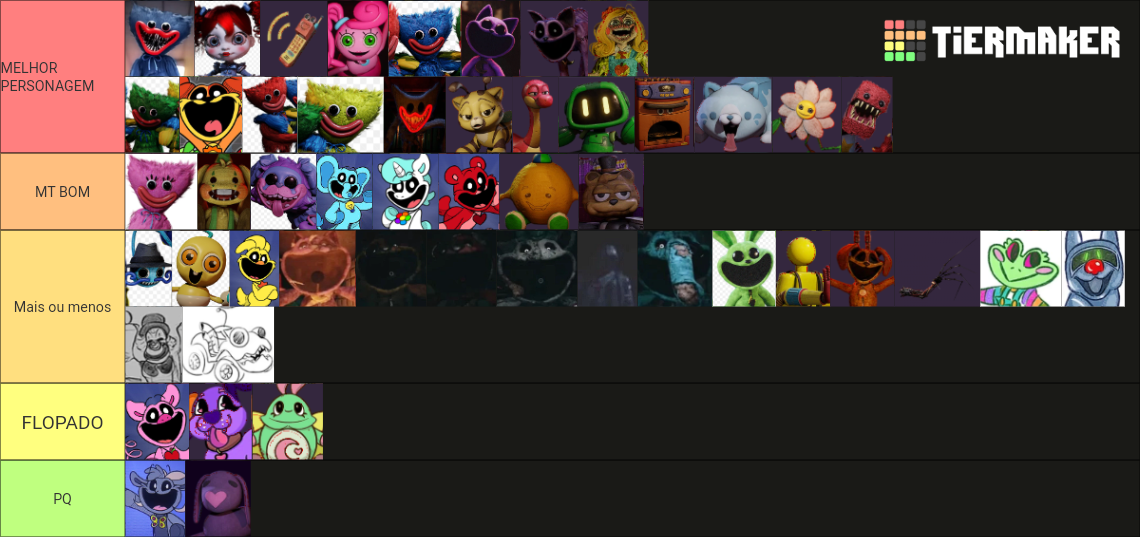 All Poppy Playtime Characters (+ Project Playtime) (2024) Tier List ...