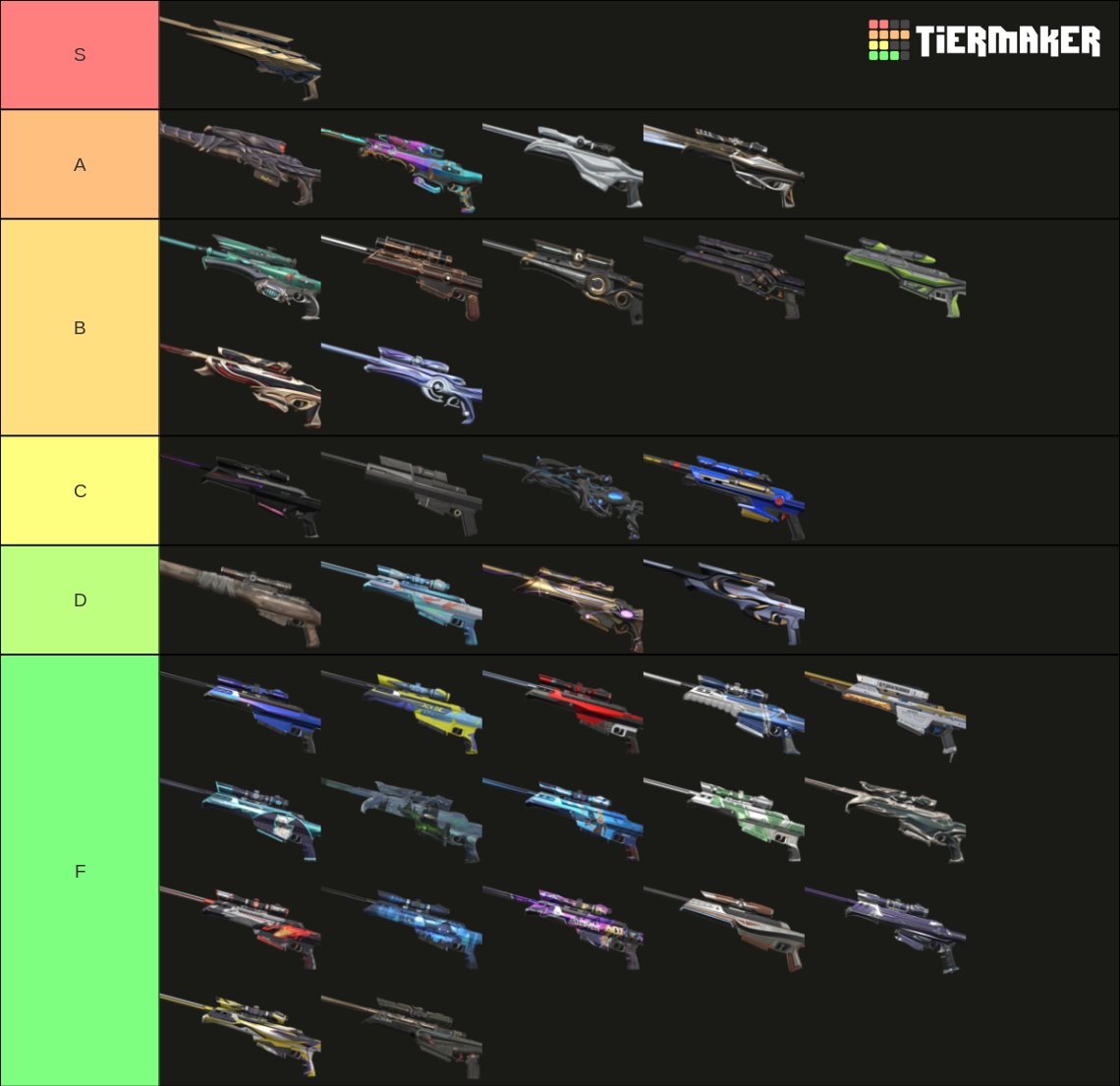 Valorant Operator Skins (June 2023) Tier List (Community Rankings ...