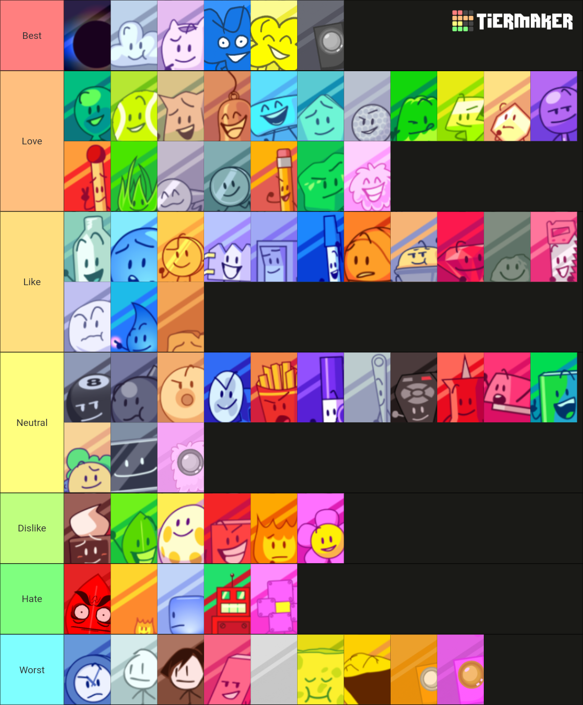 New BFB Voting Icons! (Inclides EL and Nonexisty) Tier List (Community ...