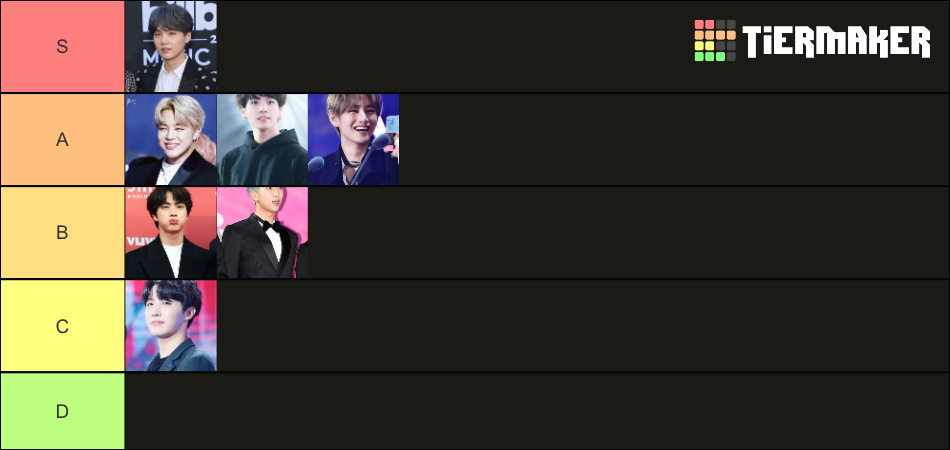 BTS MEMBERS Tier List (Community Rankings) - TierMaker