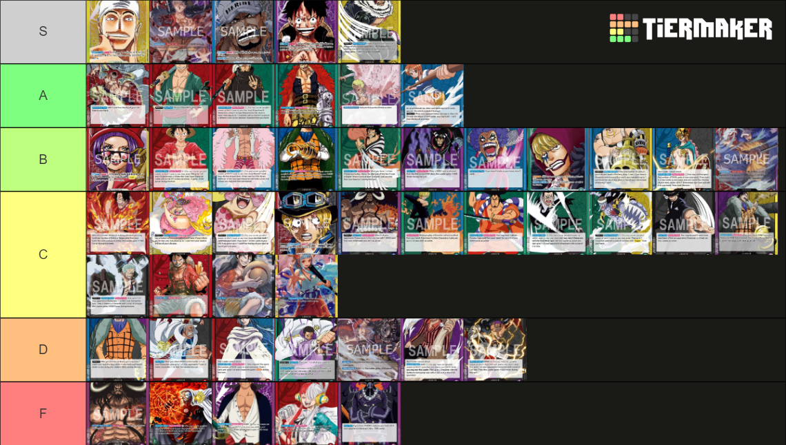 ONE PIECE CARD GAME Leaders Tier List (Community Rankings) - TierMaker