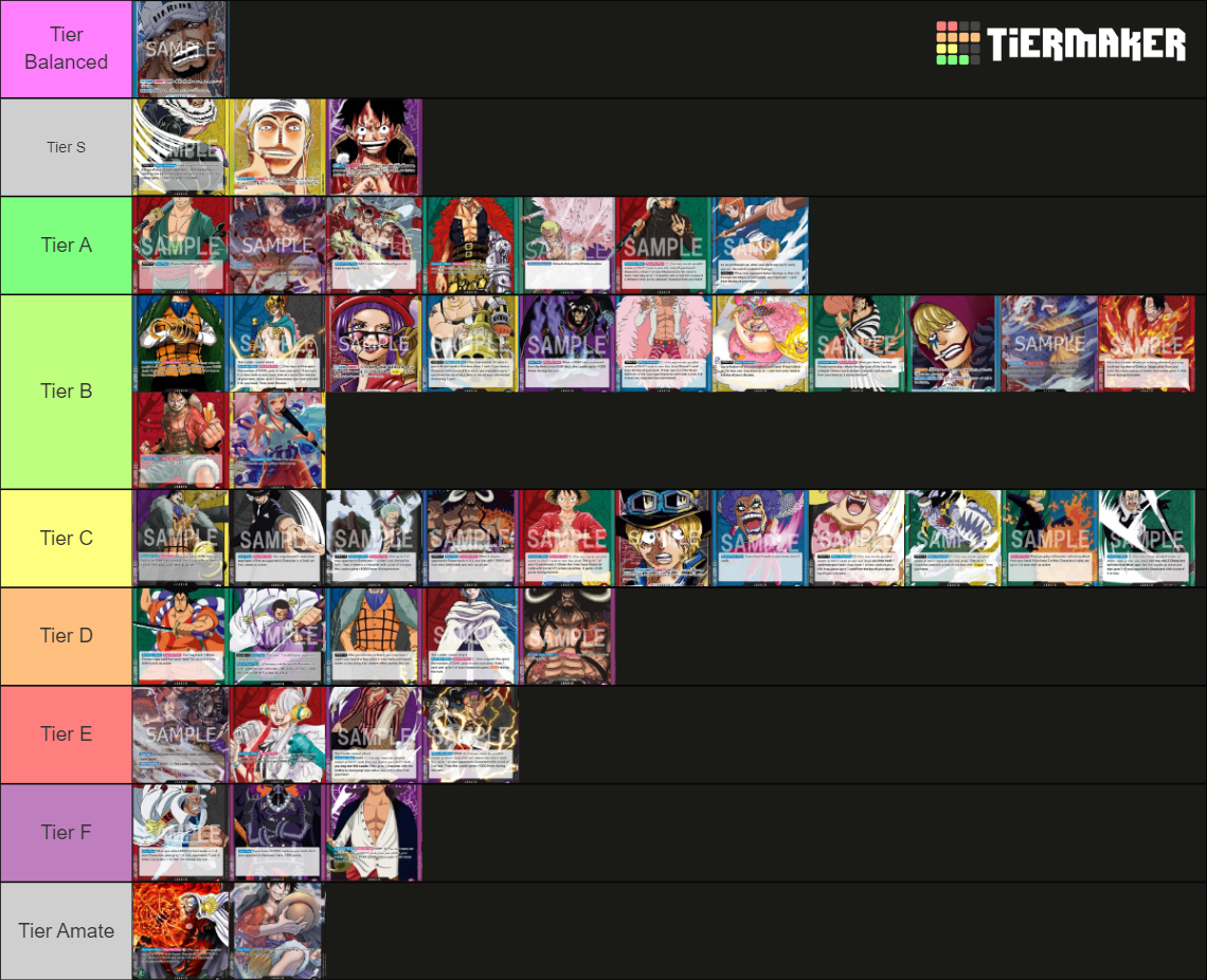 ONE PIECE CARD GAME Leaders Tier List (Community Rankings) - TierMaker