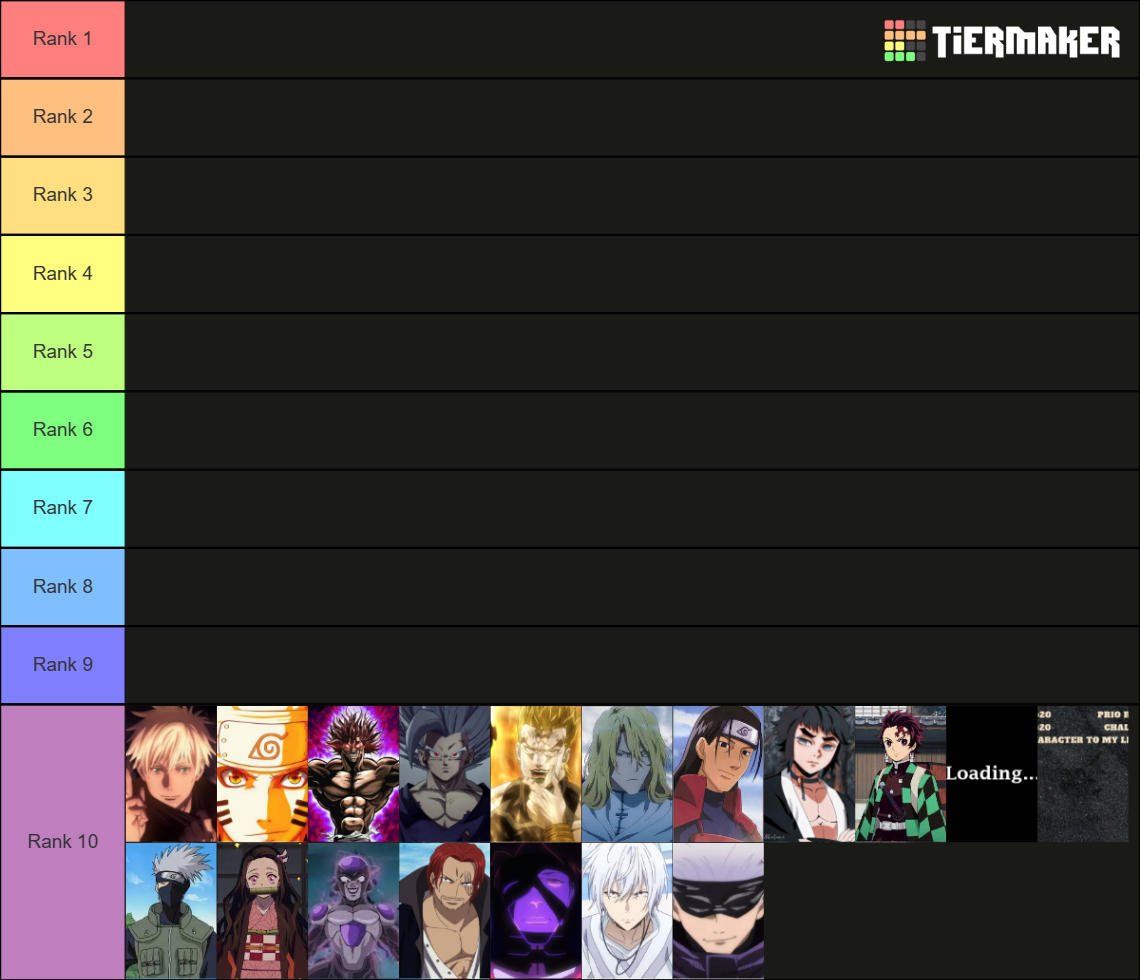 Anime MC Tier List (Community Rankings) - TierMaker