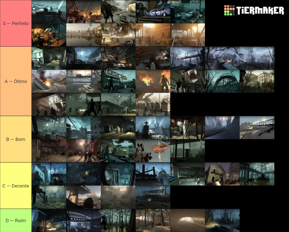 Left 4 Dead 2 Chapters Tier List (Community Rankings) - TierMaker