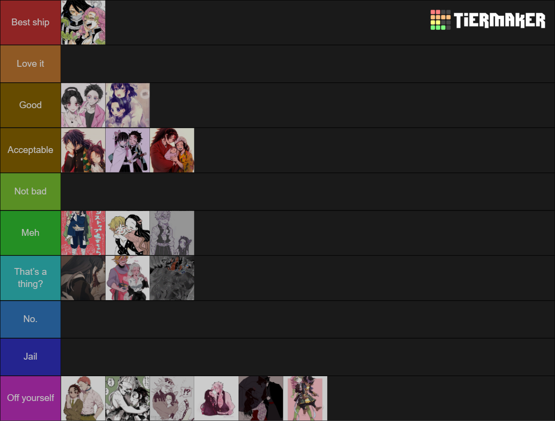 Kny ships Tier List (Community Rankings) - TierMaker