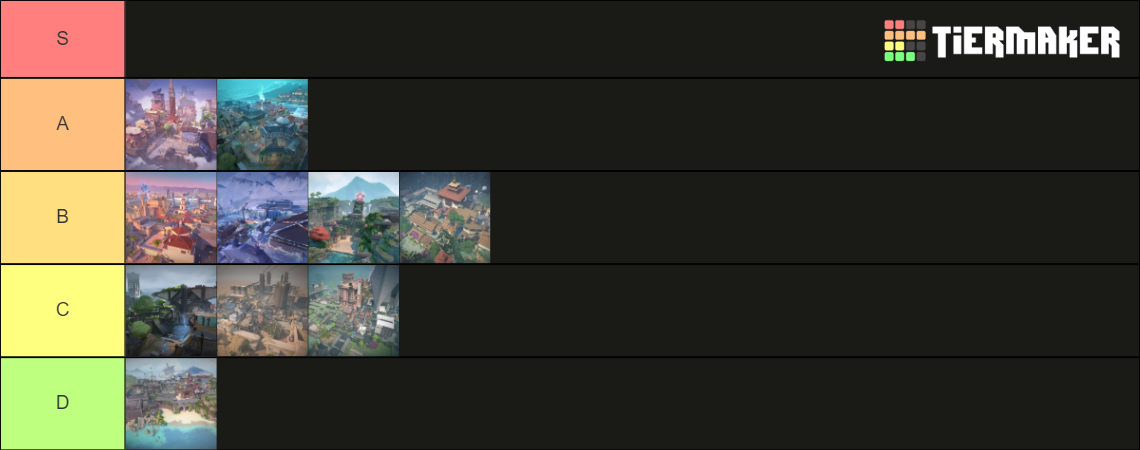 All VALORANT maps (November 2023, includes TDM maps) Tier List ...