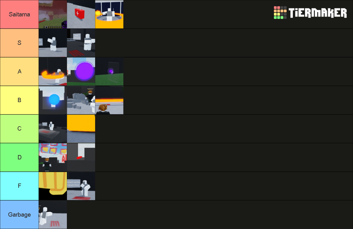 Obby creator tsb moves Tier List (Community Rankings) - TierMaker