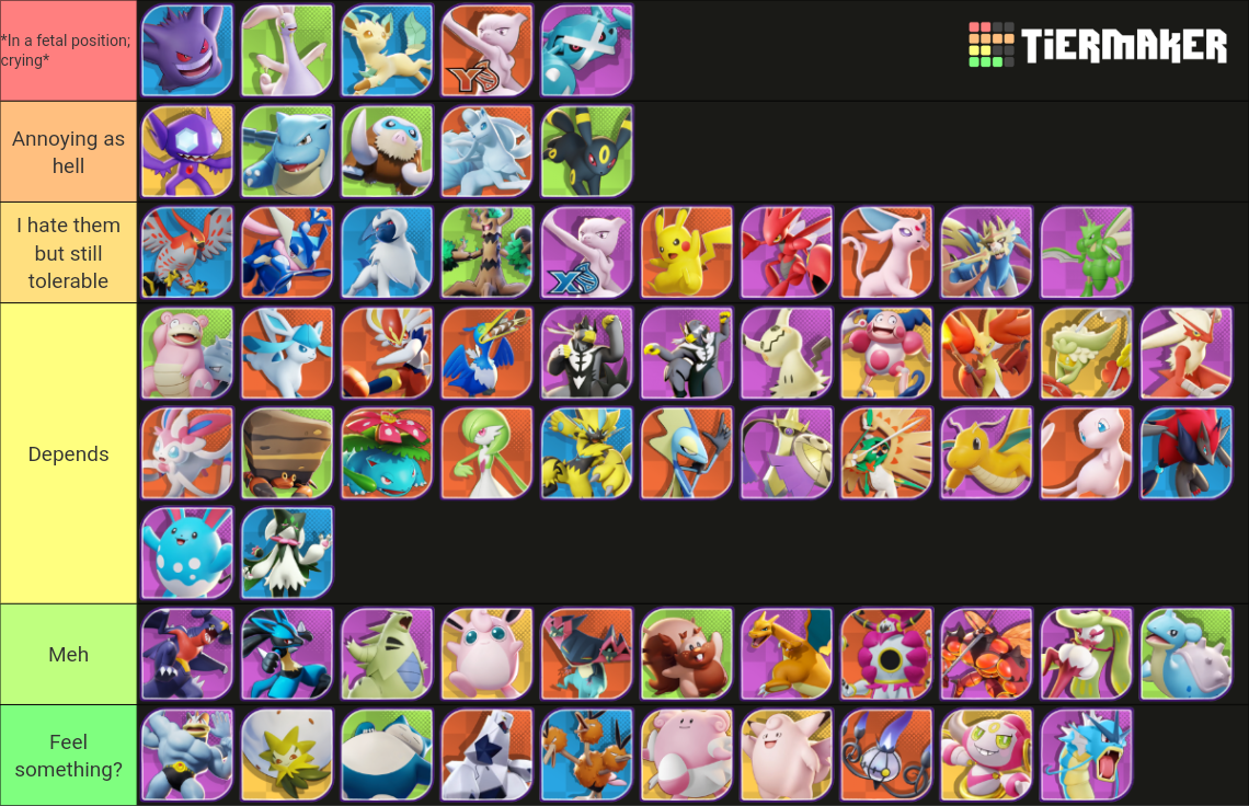 Pokémon UNITE Tier List (Community Rankings) - TierMaker
