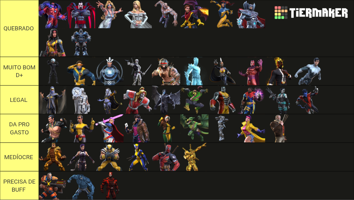 MCOC - Champions (August 2025) Tier List (Community Rankings) - TierMaker