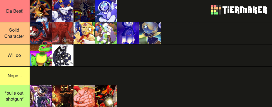 Sun and moon show Tier List (Community Rankings) - TierMaker
