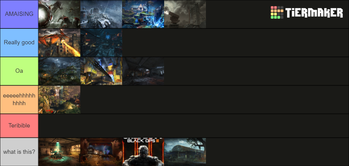 Call of Duty : Black Ops 3 Zombies Maps Tier List (Community Rankings ...