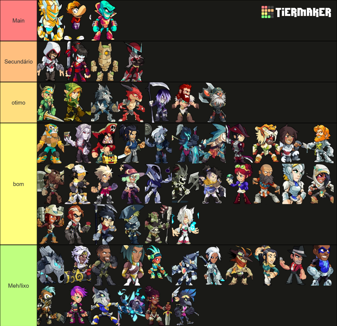 Brawhalla with Red Raptor Tier List (Community Rankings) - TierMaker