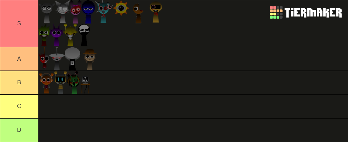Sprunki Incredibox Horror Tier List (Community Rankings) - TierMaker