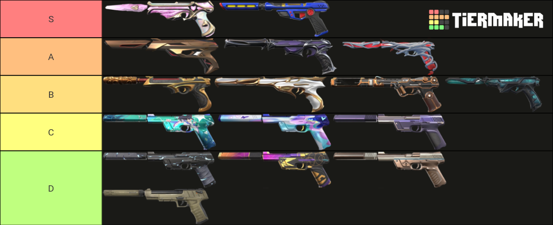 Valorant Ghost Skins (October 2024) Tier List (Community Rankings ...