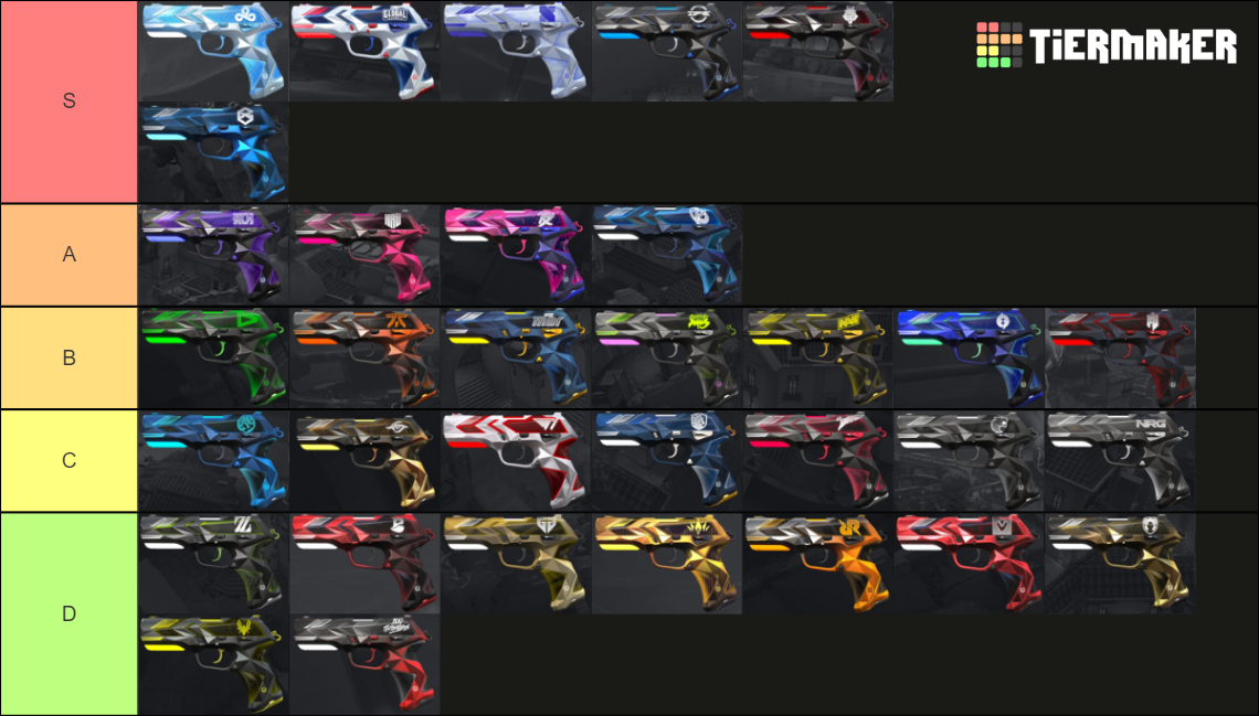 VCT Capsule Classic Skins Tier List (Community Rankings) - TierMaker