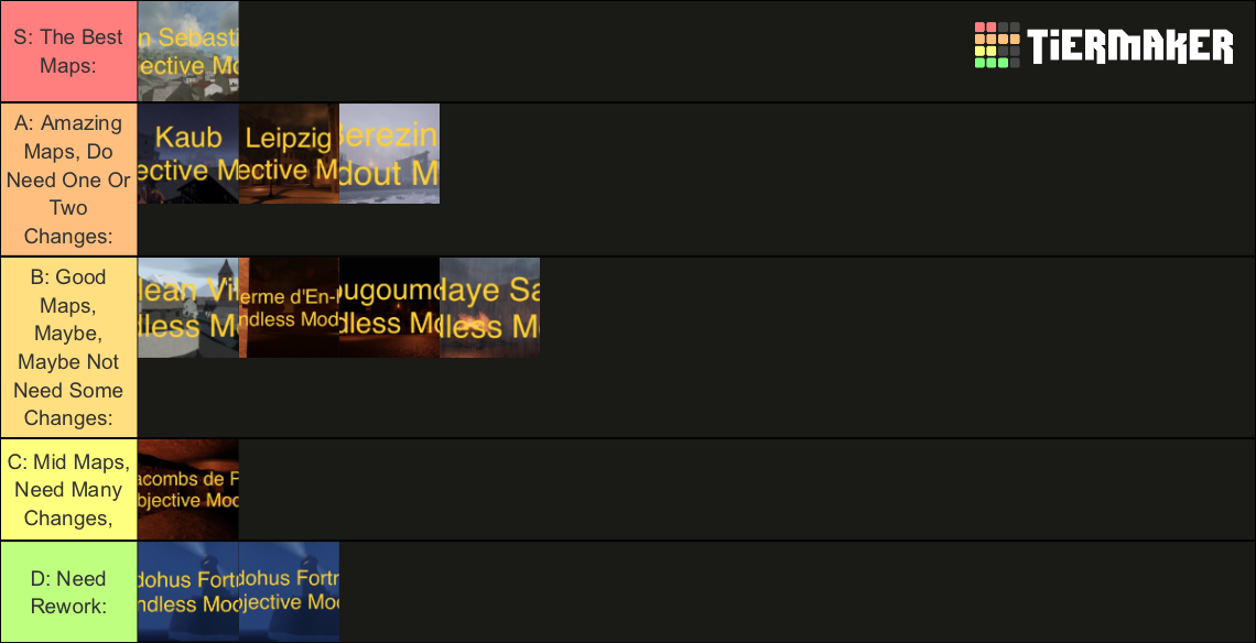 Guts And Blackpowder Map : Tier List (Community Rankings) - TierMaker