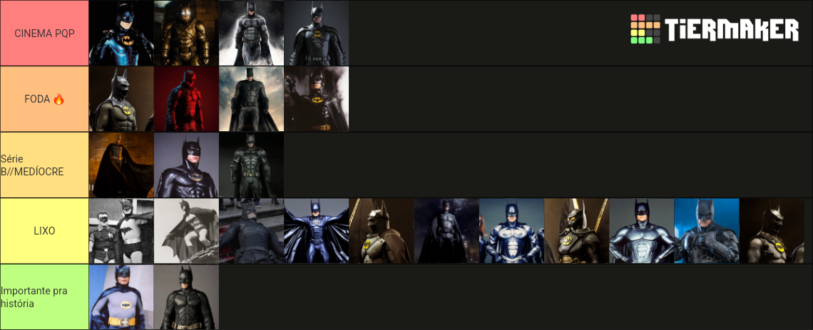 Every Live Action Batman Suits Ranked Tier List (Community Rankings ...