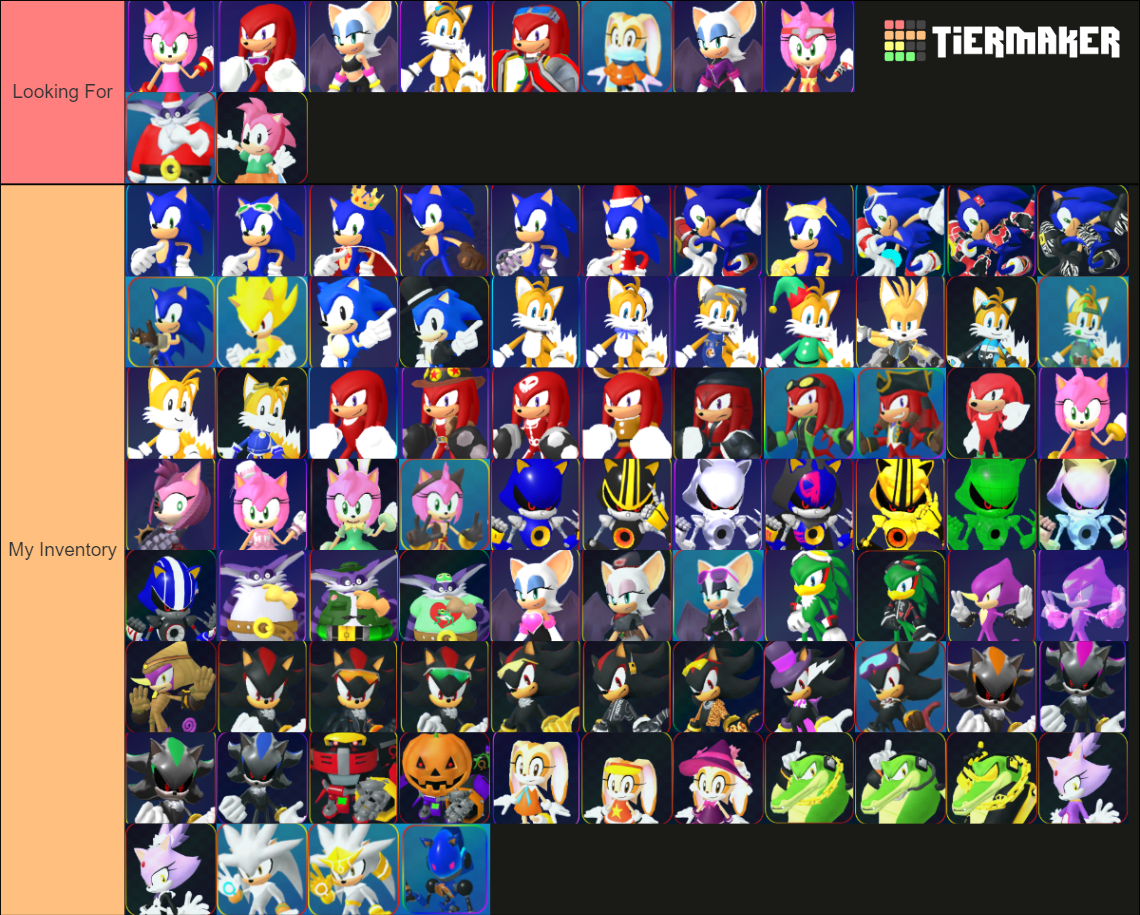 Sonic Speed Simulator: REBORN (All characters) Tier List (Community ...