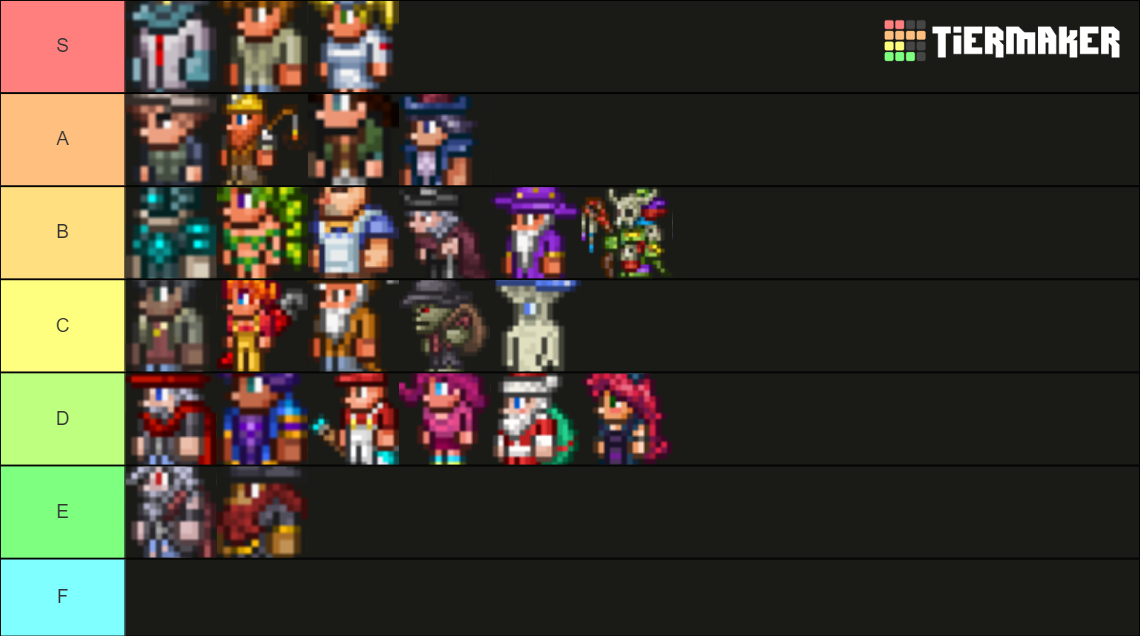 Terraria NPC Tier List (Community Rankings) - TierMaker