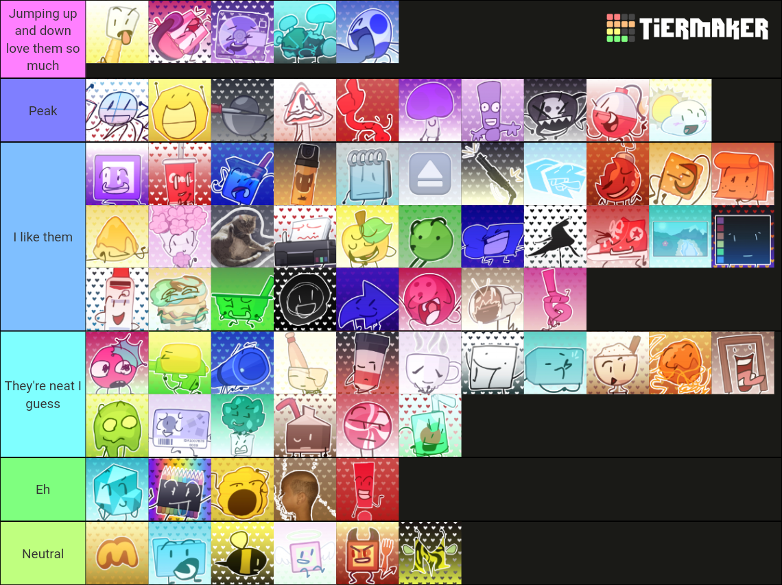 Animatic Battle Characters 2024 Tier List (Community Rankings) - TierMaker