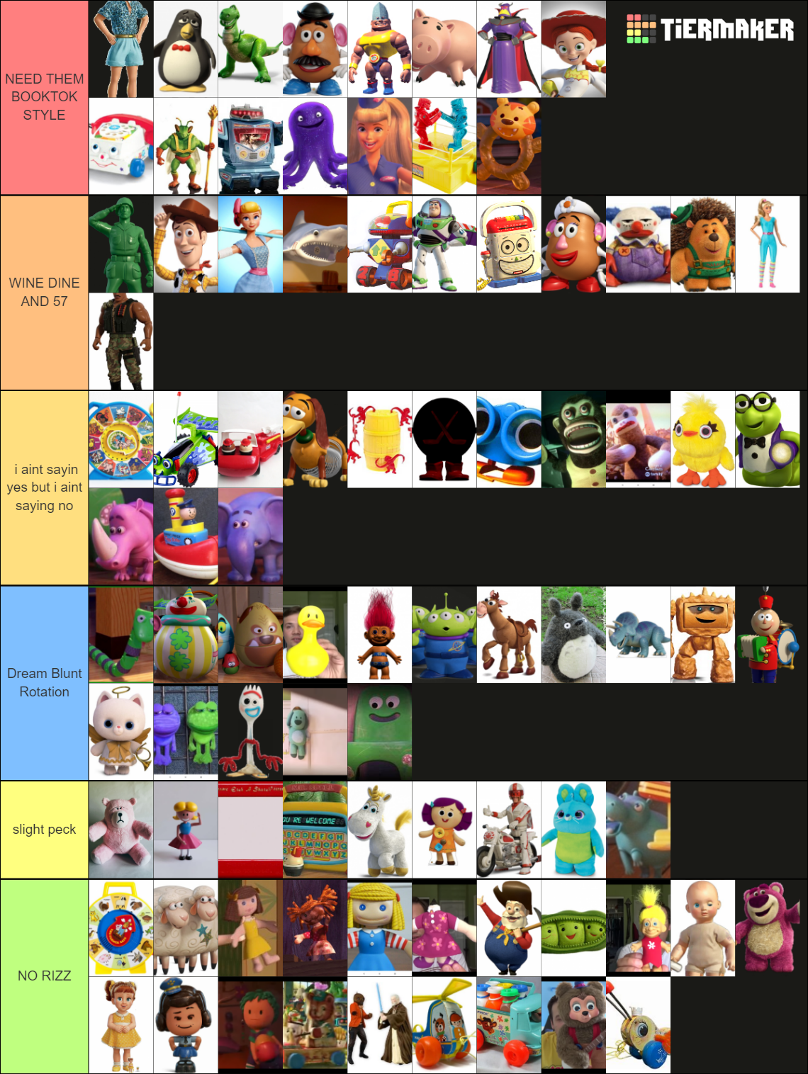 EVERY TOY STORY TOY Tier List (Community Rankings) - TierMaker