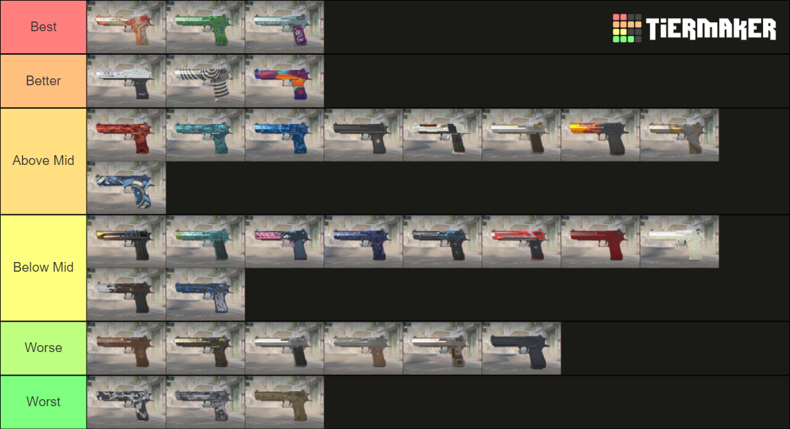 Counter-Strike 2 (CS2): All Desert Eagle Skins (Feb 2024) Tier List ...