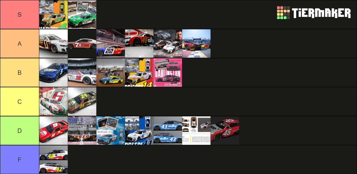 2023 NASCAR Cup Series Darlington Throwback Schemes Tier List ... 2023 NASCAR Cup Series Darlington Throwback Schemes Tier List ...