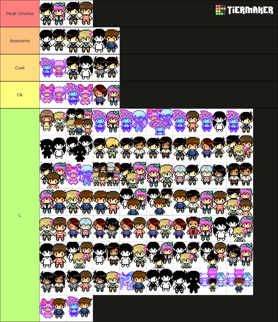 All OMORI ships (69 total) Tier List (Community Rankings) - TierMaker
