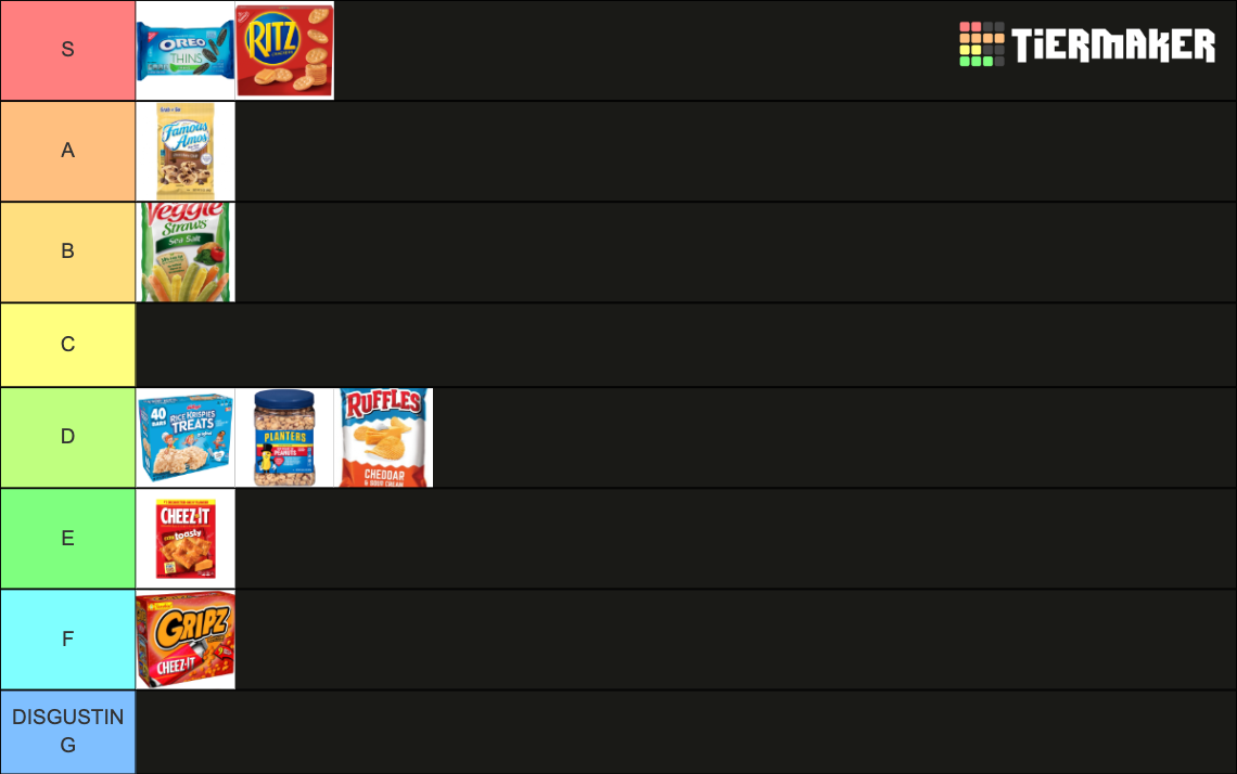 the best snack foods ever Tier List (Community Rankings) - TierMaker
