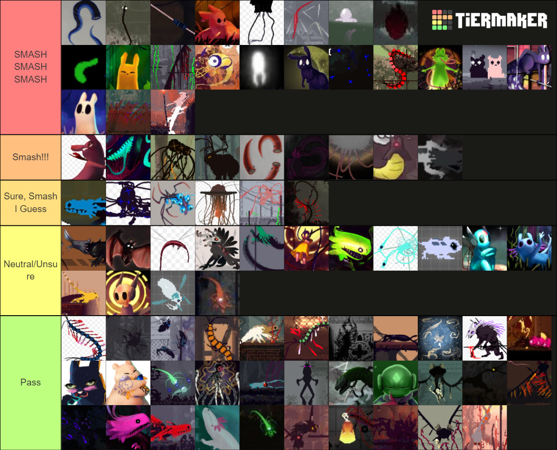 Rain World Smash or Pass (All Creatures) Tier List (Community Rankings ...