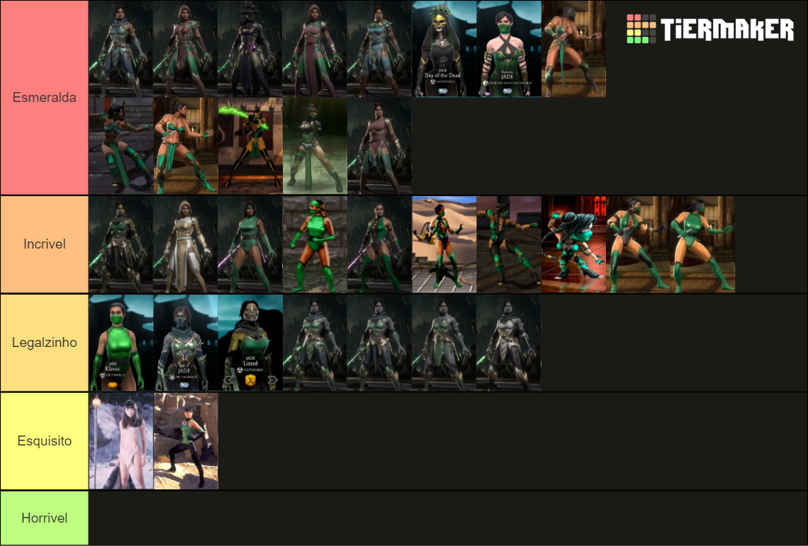 Jade Skins/Appearances (1993-2025) Tier List (Community Rankings ...