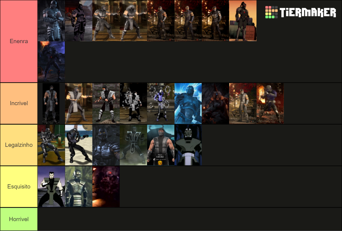 Smoke Skins/Appearances (1993-2024) Tier List (Community Rankings ...