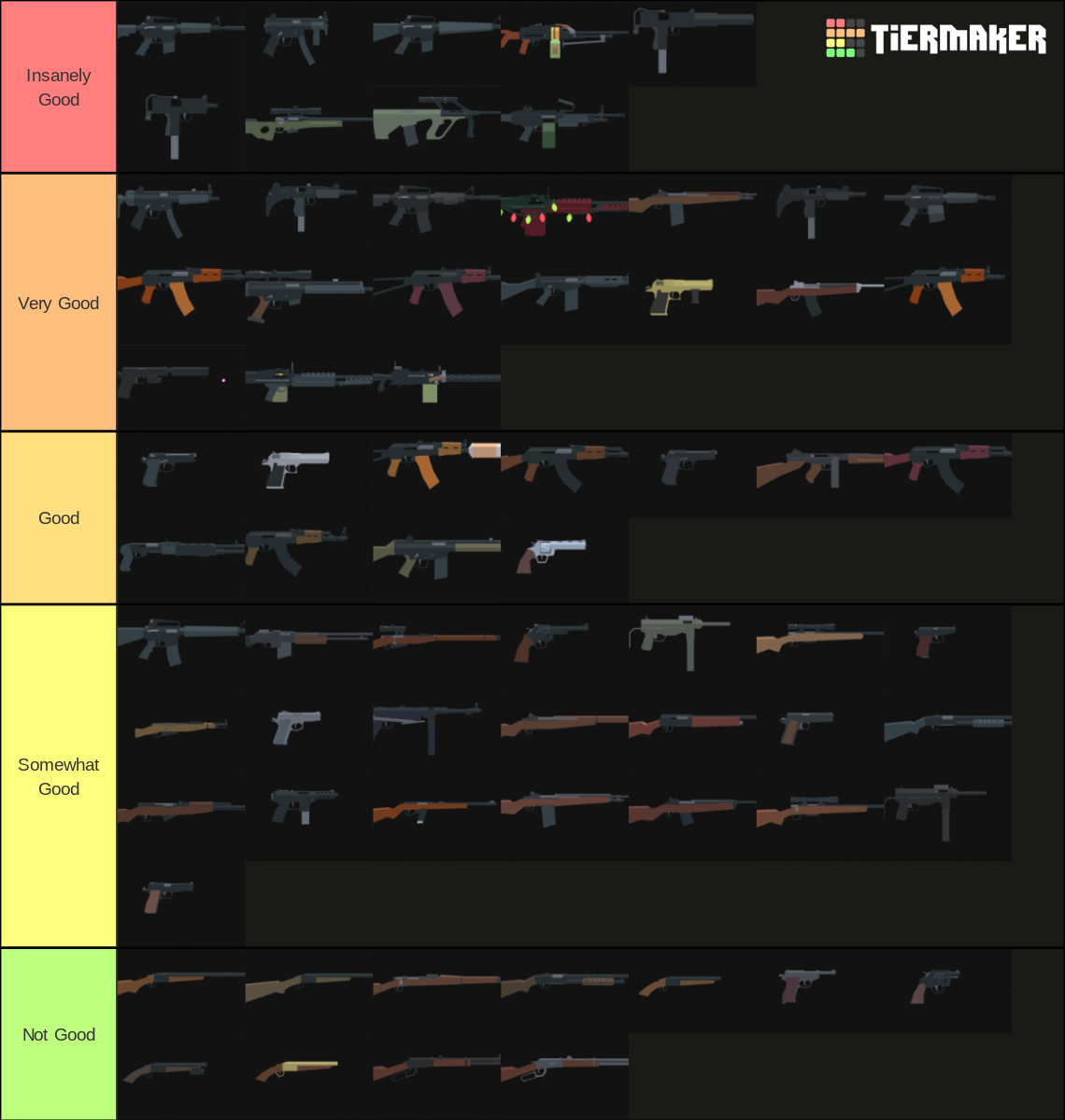 Apocalypse Rising 2 Gun (NEW) Tier List (Community Rankings) - TierMaker