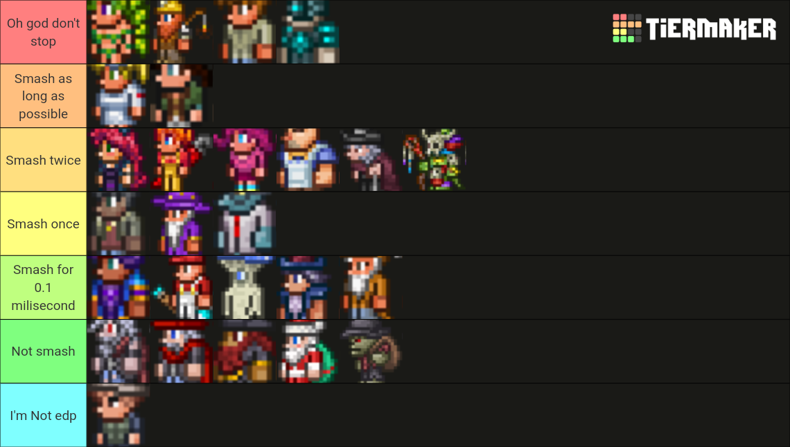 Terraria NPC Tier List (Community Rankings) - TierMaker