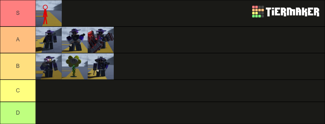 Untitled Combat Demo Rework character tierlist Tier List (Community ... Untitled Combat Demo Rework character tierlist Tier List (Community ...