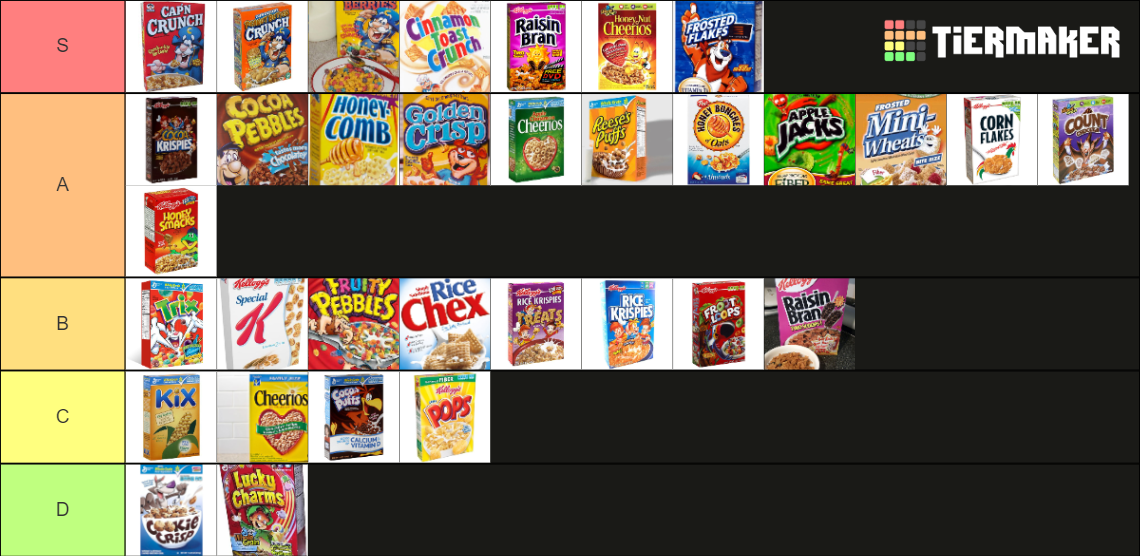 Best Cereals Tier List (Community Rankings) - TierMaker