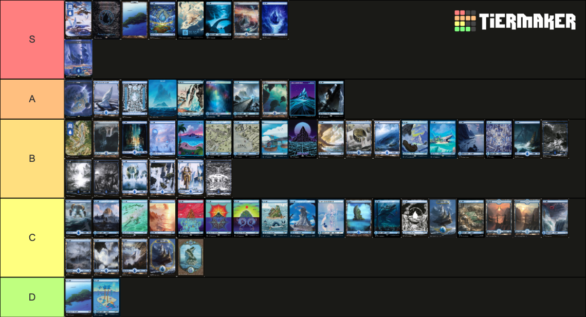 Full art basic island Tier List (Community Rankings) - TierMaker